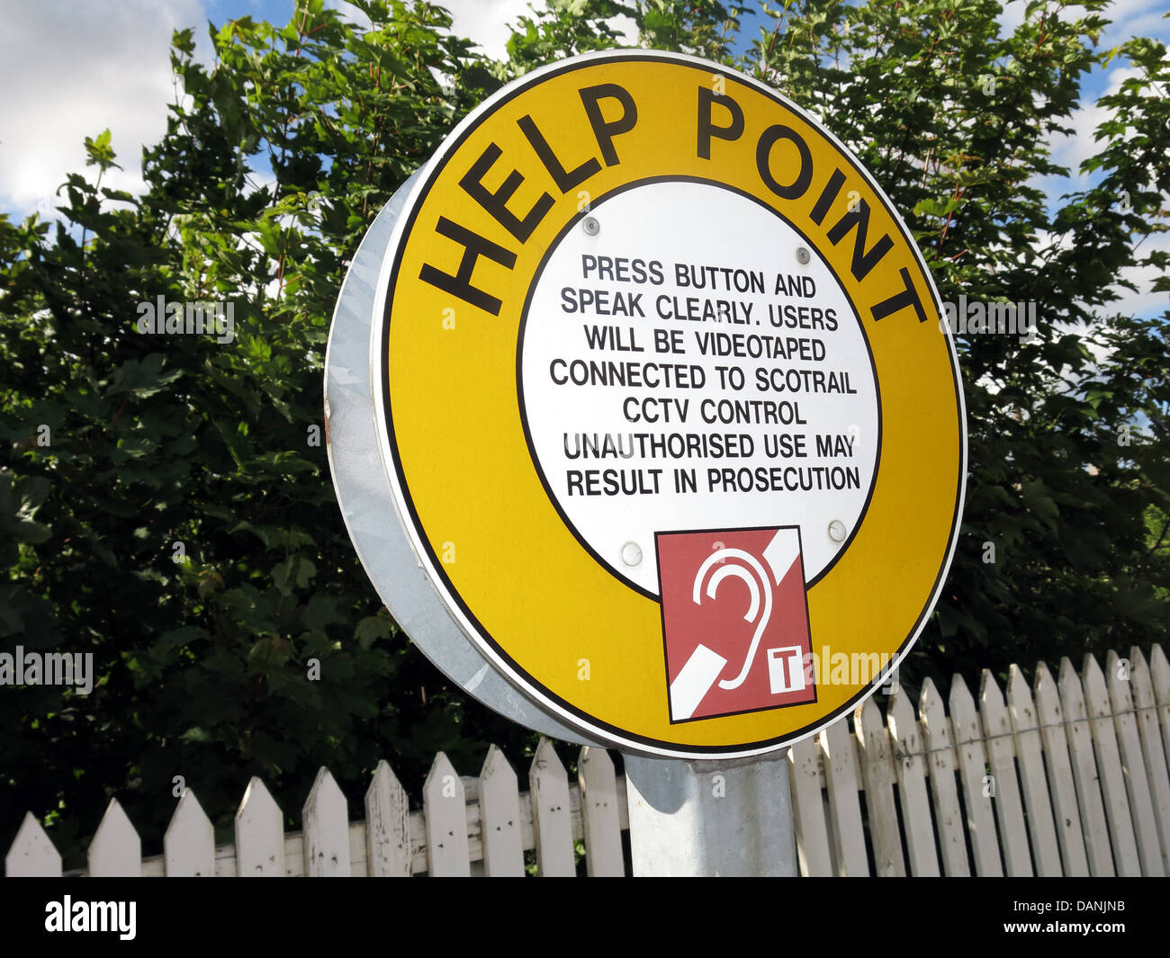 Help point train information at Slateford Scotrail railway station near ...
