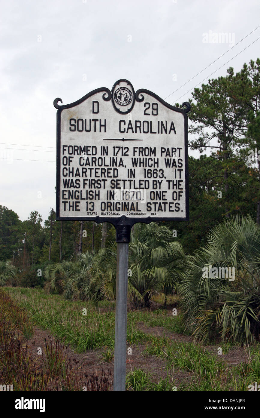 SOUTH CAROLINA Formed in 1712 from part of Carolina, which was ...