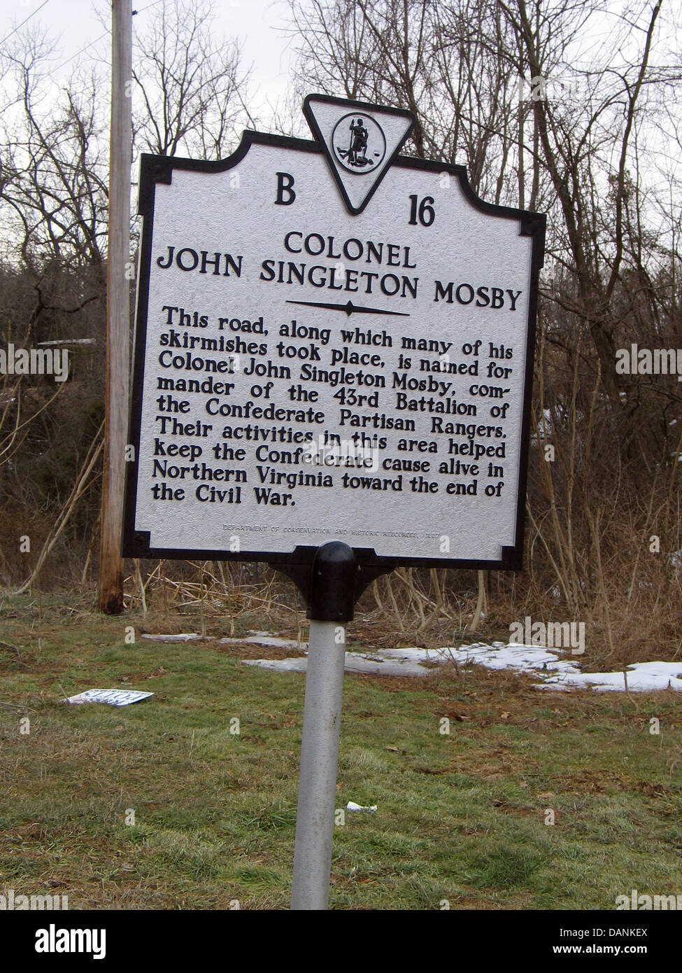 COLONEL JOHN SINGELTON MOSBY This road, along which many of his ...