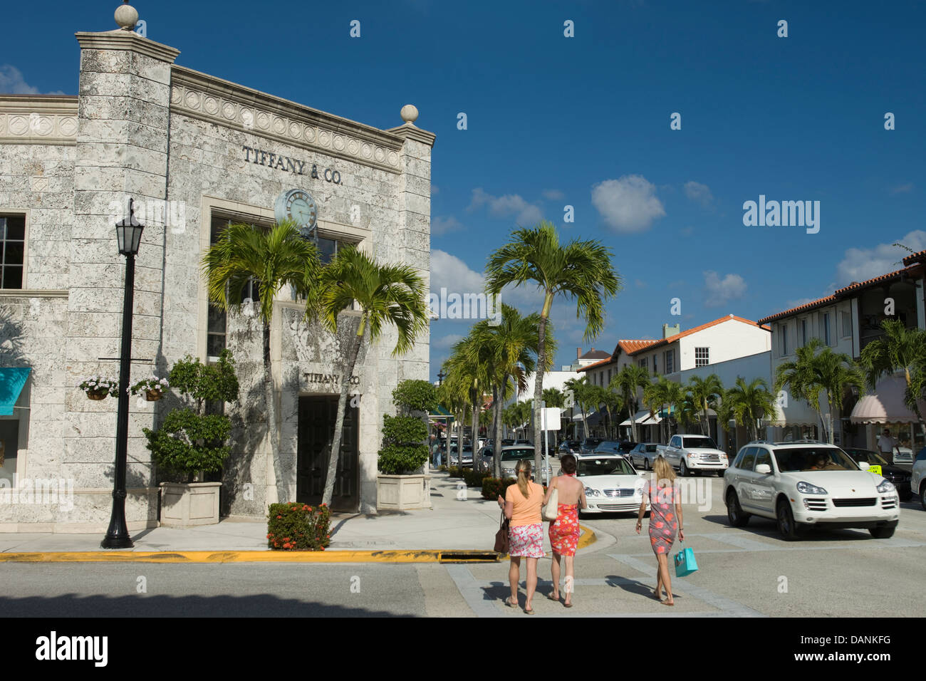TIFFANY & COMPANY SHOPFRONT WORTH AVENUE PALM BEACH FLORIDA USA Stock ...