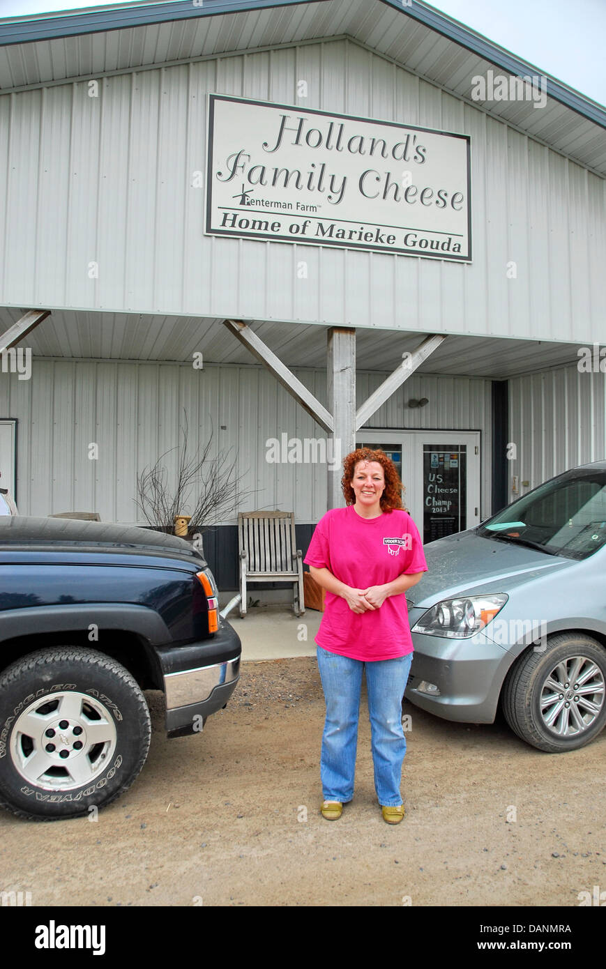 Marieke Penterman in front of her Holland's Family Cheese store and ...