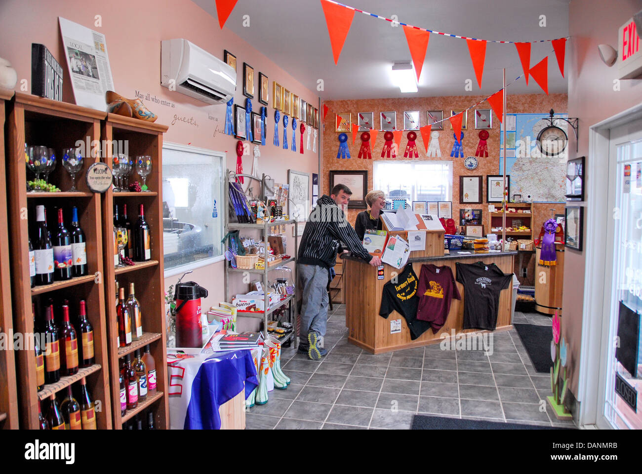 Retail store at the Holland's Family Cheese store - home of the prize ...