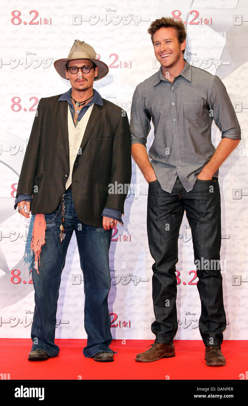 Armie hammer lone ranger japan hi-res stock photography and images - Alamy