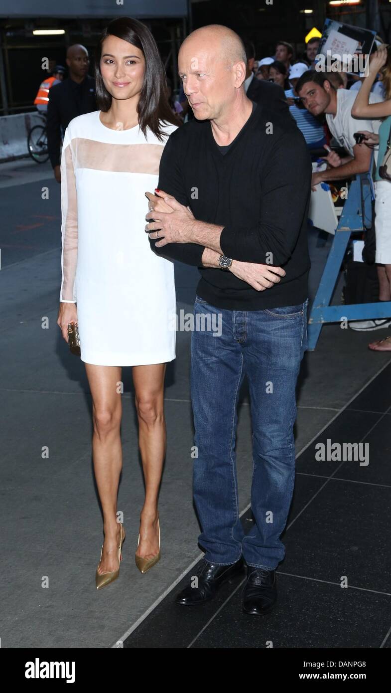 New York, NY. 16th July, 2013. Emma Heming Willis, Bruce Willis at ...