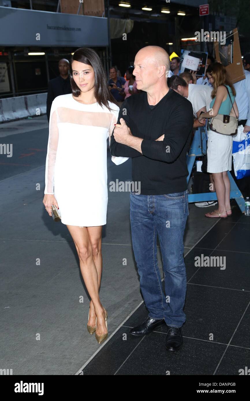New York, NY. 16th July, 2013. Emma Heming Willis, Bruce Willis at ...