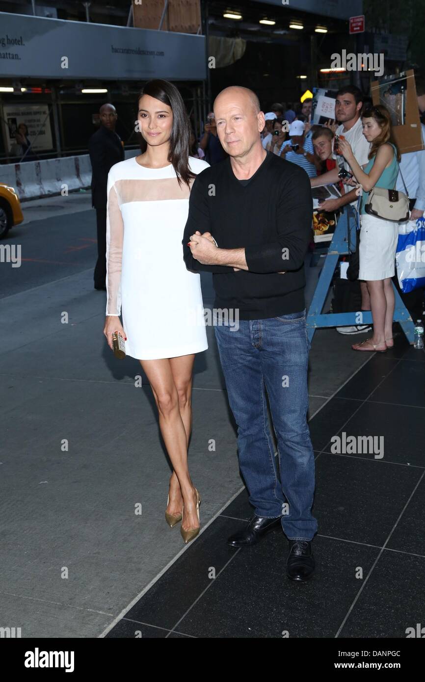 New York, NY. 16th July, 2013. Emma Heming Willis, Bruce Willis at ...