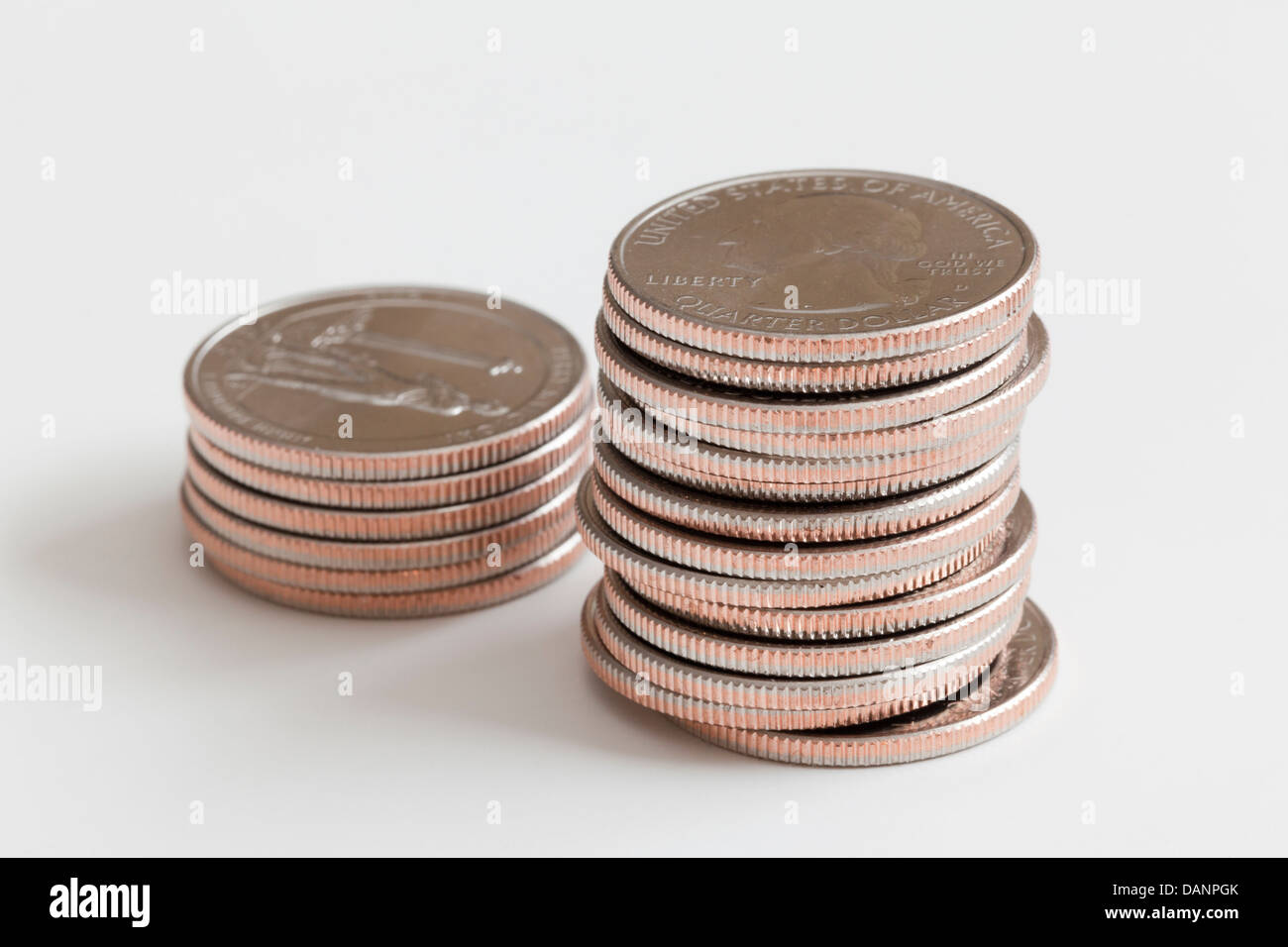 Quarters dollar hi-res stock photography and images - Alamy