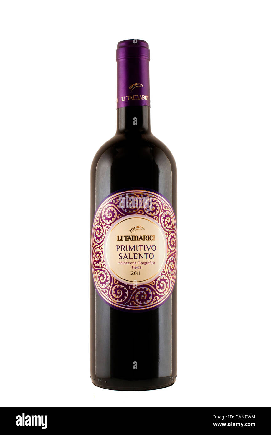 Red wine, Primitivo Salento Stock Photo - Alamy