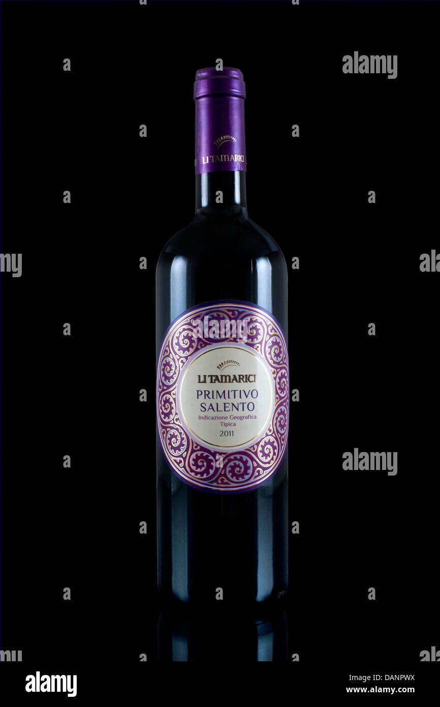 Red wine Primitivo Salento Stock Photo - Alamy