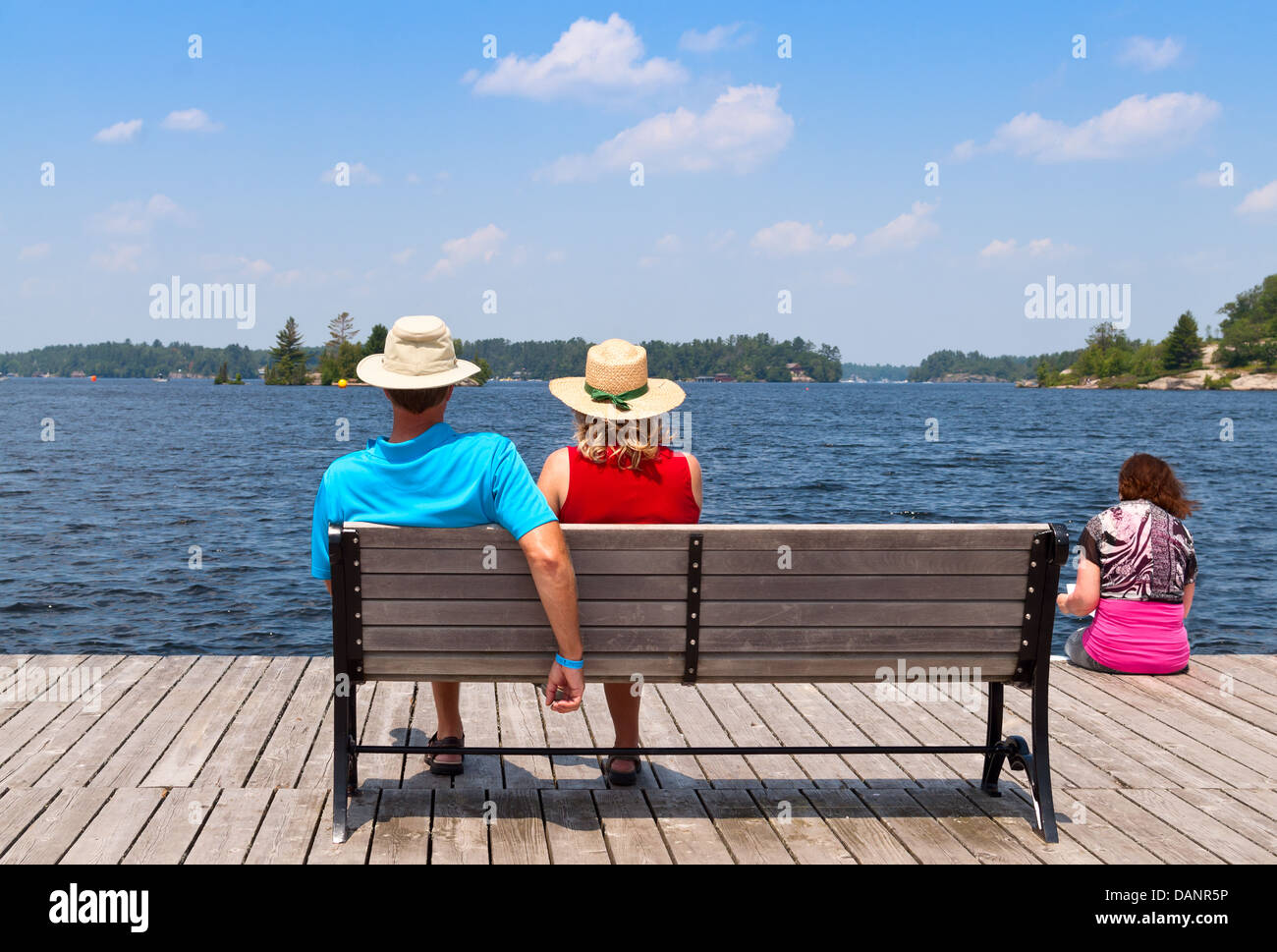 Bench on a dock hi-res stock photography and images - Alamy