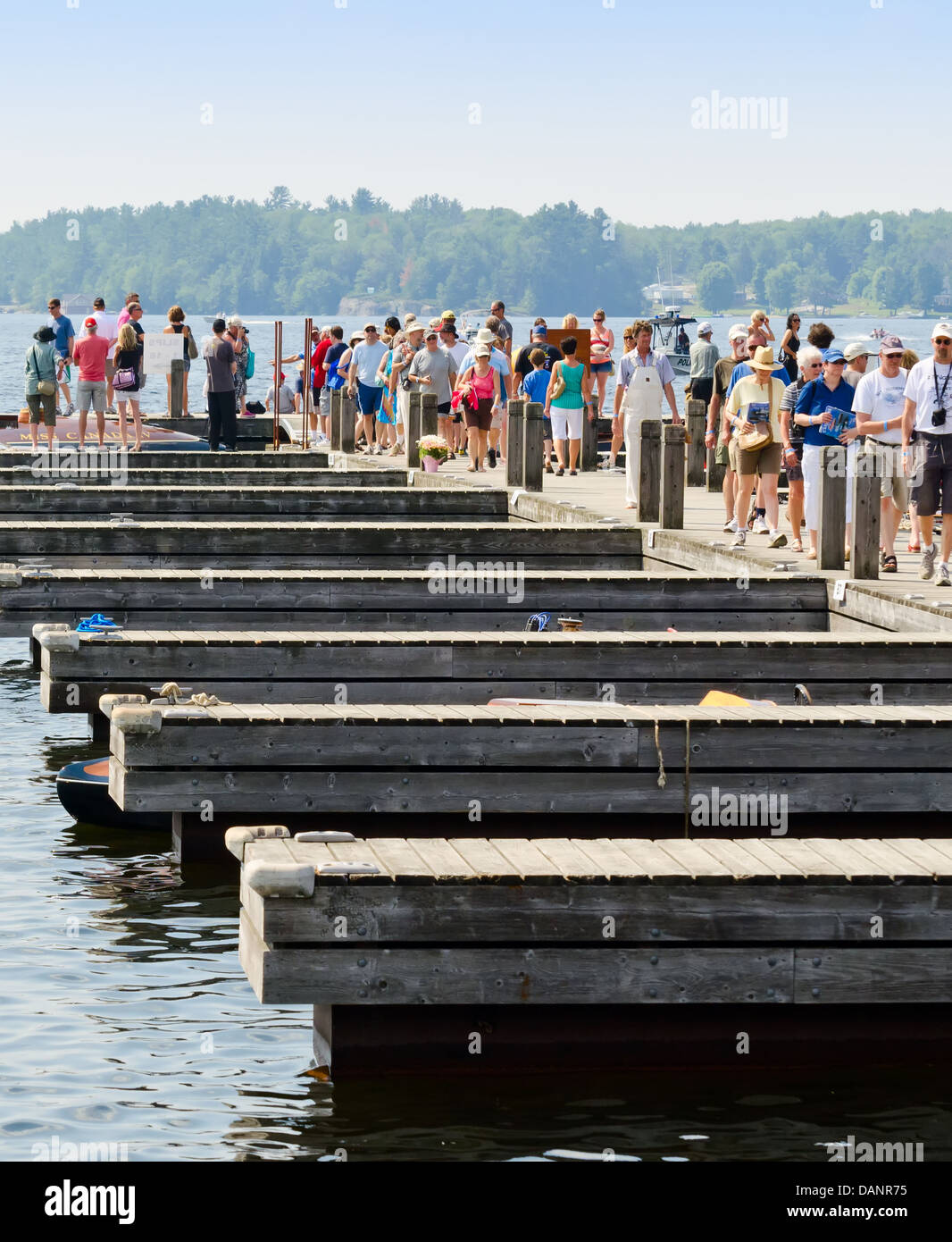 People on the dock Stock Photo - Alamy