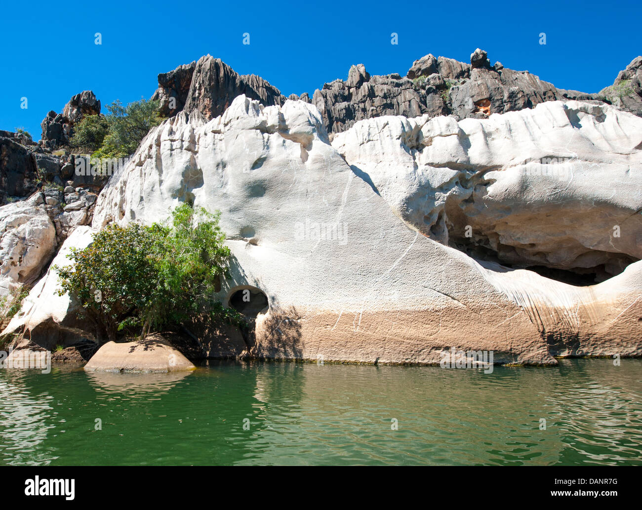 The Devonian limestone cliffs of Geilki Gorge, formed by the Fitzroy ...
