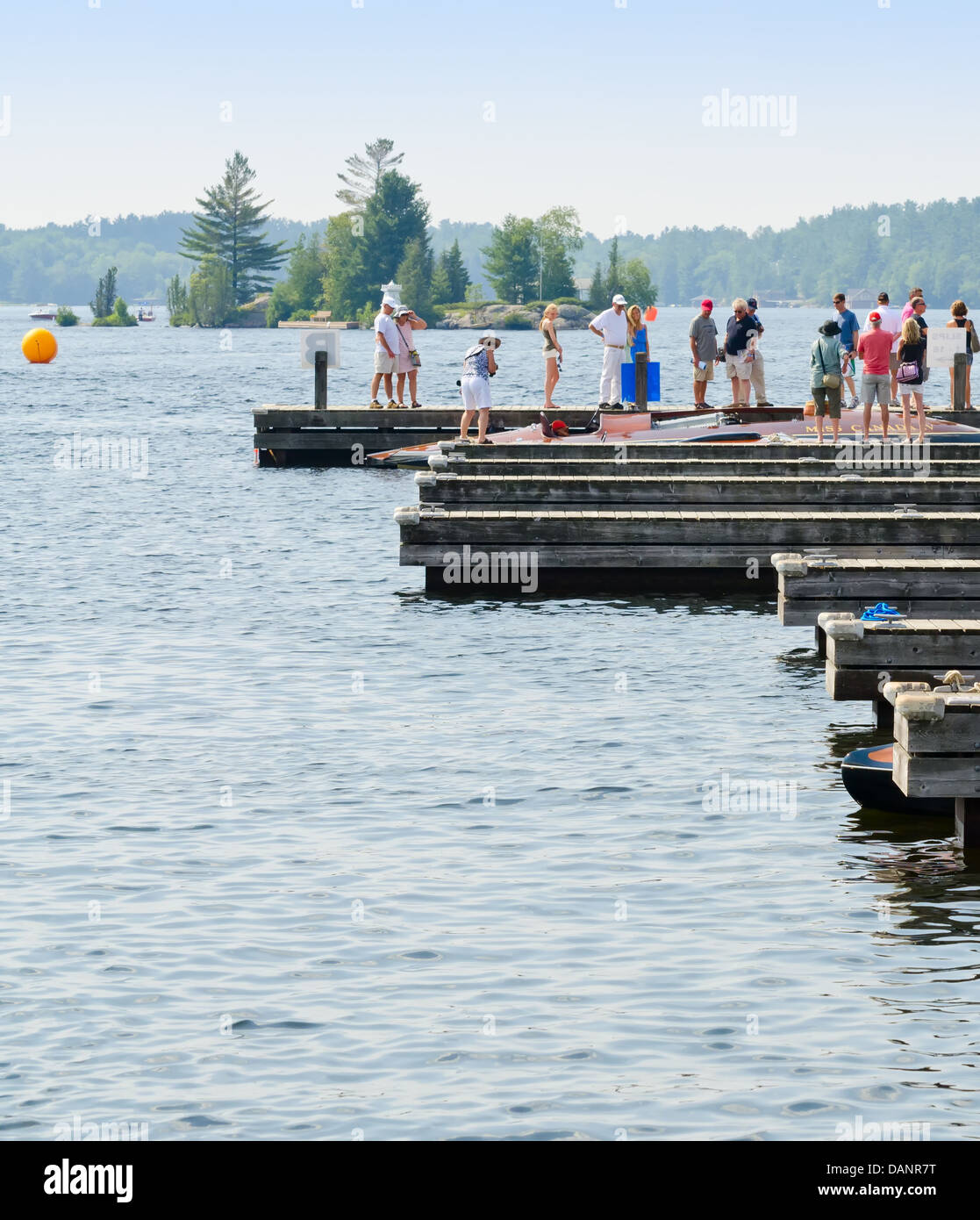People on the dock Stock Photo - Alamy