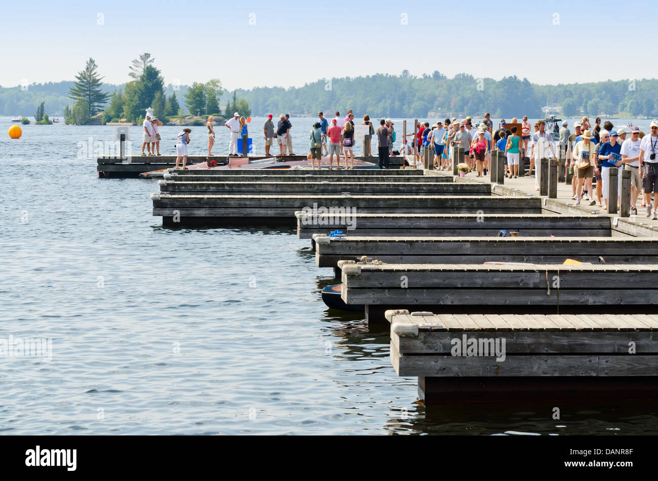 People on the dock Stock Photo - Alamy