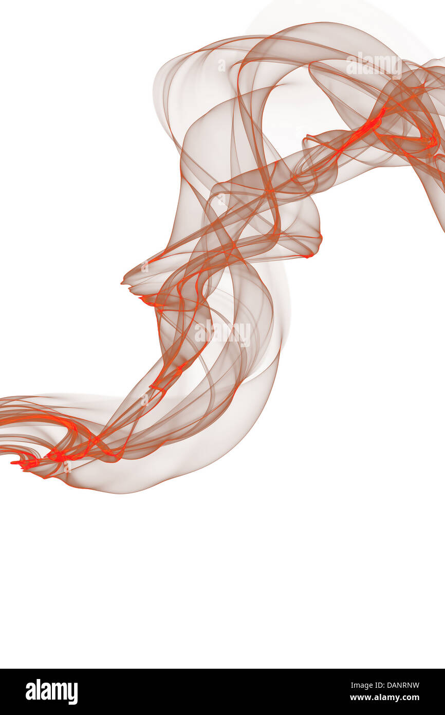 abstract red smoke waves Stock Photo - Alamy
