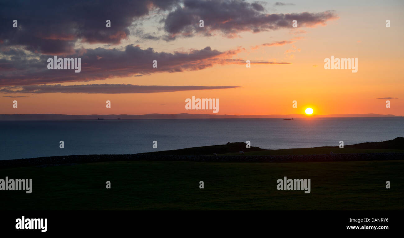 Sunset at The Rhinns, Dumfries and Galloway, Scotland Stock Photo - Alamy