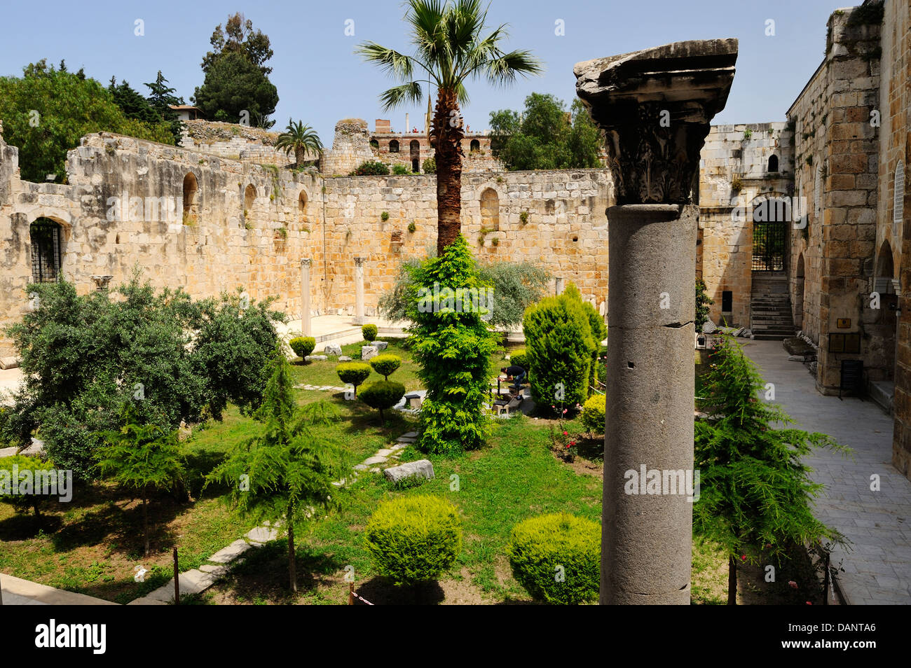 Courtyard of Isabey Mosque (14th Century) in Selcuk, Aegean Coast ...