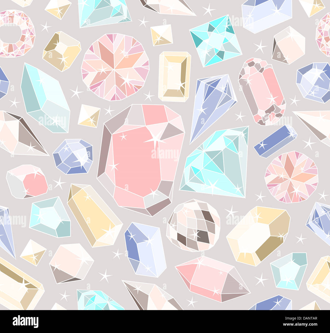 Seamless pastel diamonds pattern. Background with colorful gemstones ...