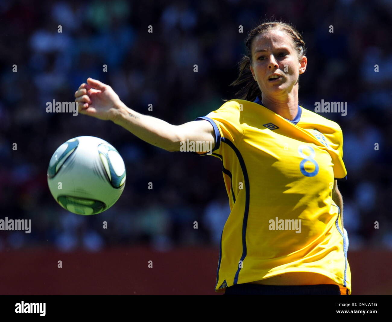 Sweden's Lotta Schelin in action during the quarter-final soccer match ...