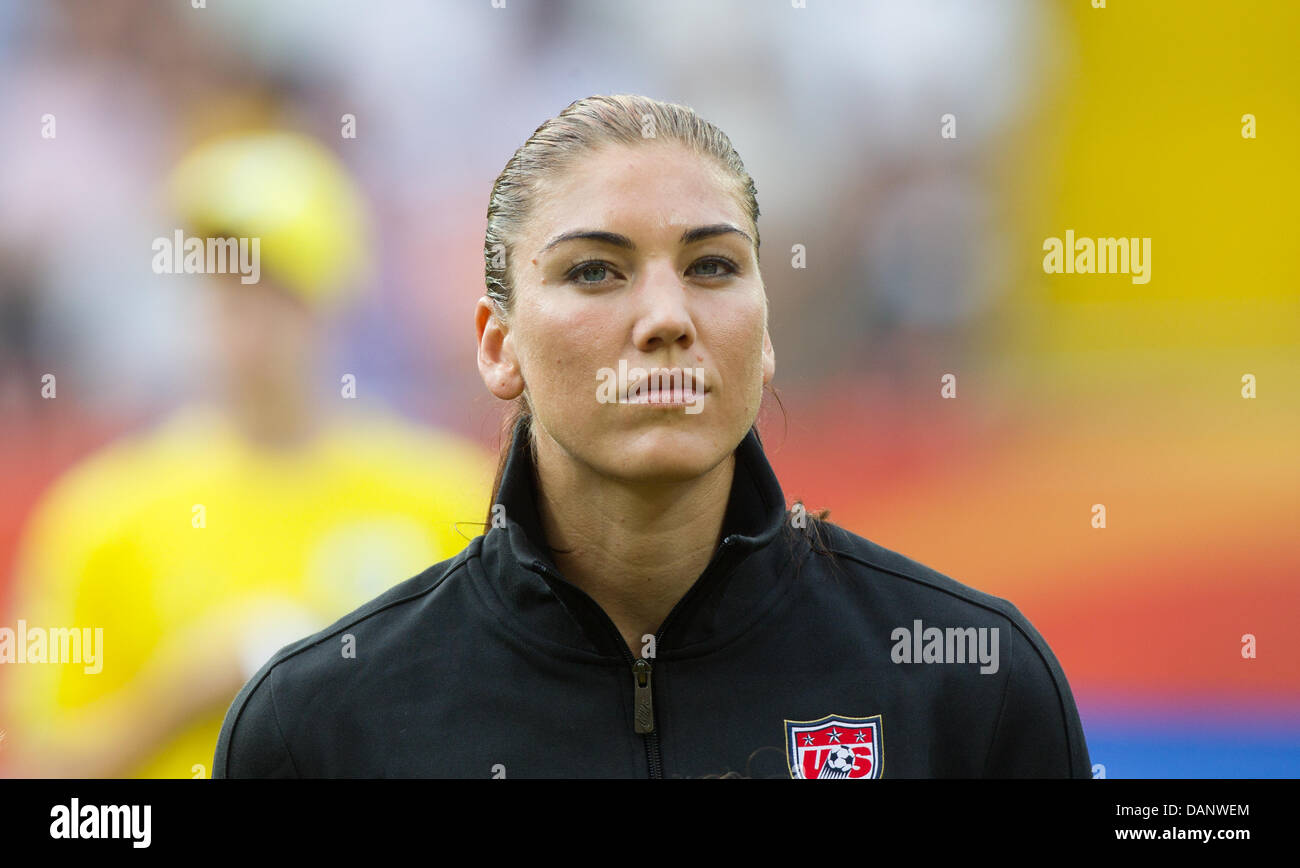 Goalkeeper of USA Hope Solo during the quarter-final soccer match of ...