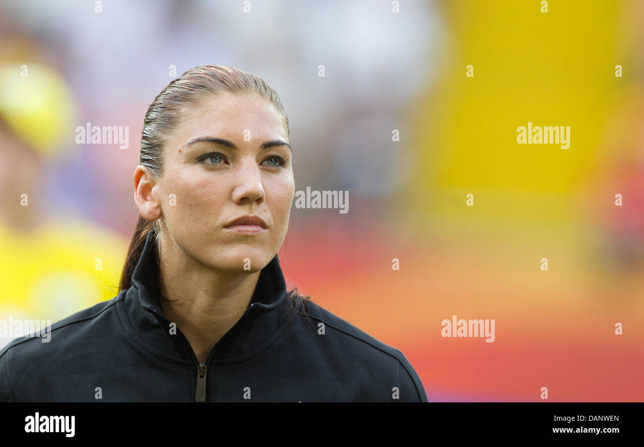 Goalkeeper of USA Hope Solo during the quarter-final soccer match of ...