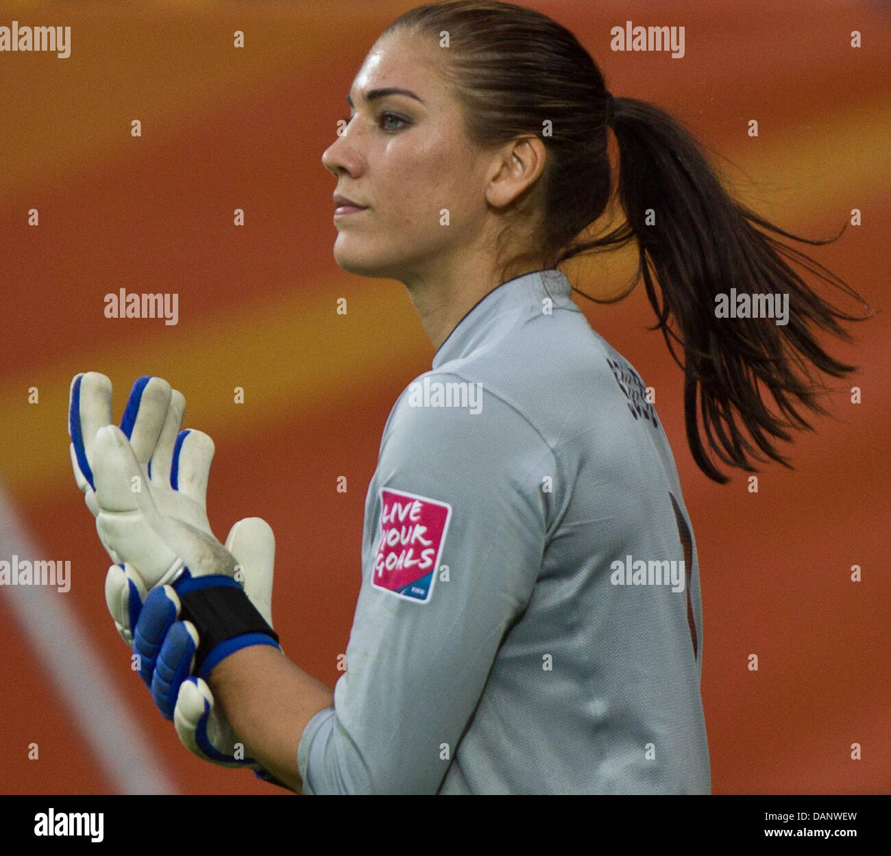 Goalkeeper of USA Hope Solo during the quarter-final soccer match of ...