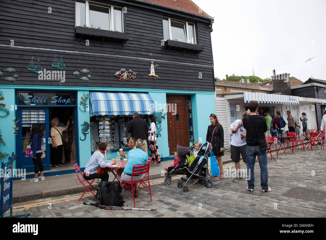Folkestone Seafront Harbour Promenade in Kent - UK Stock Photo - Alamy