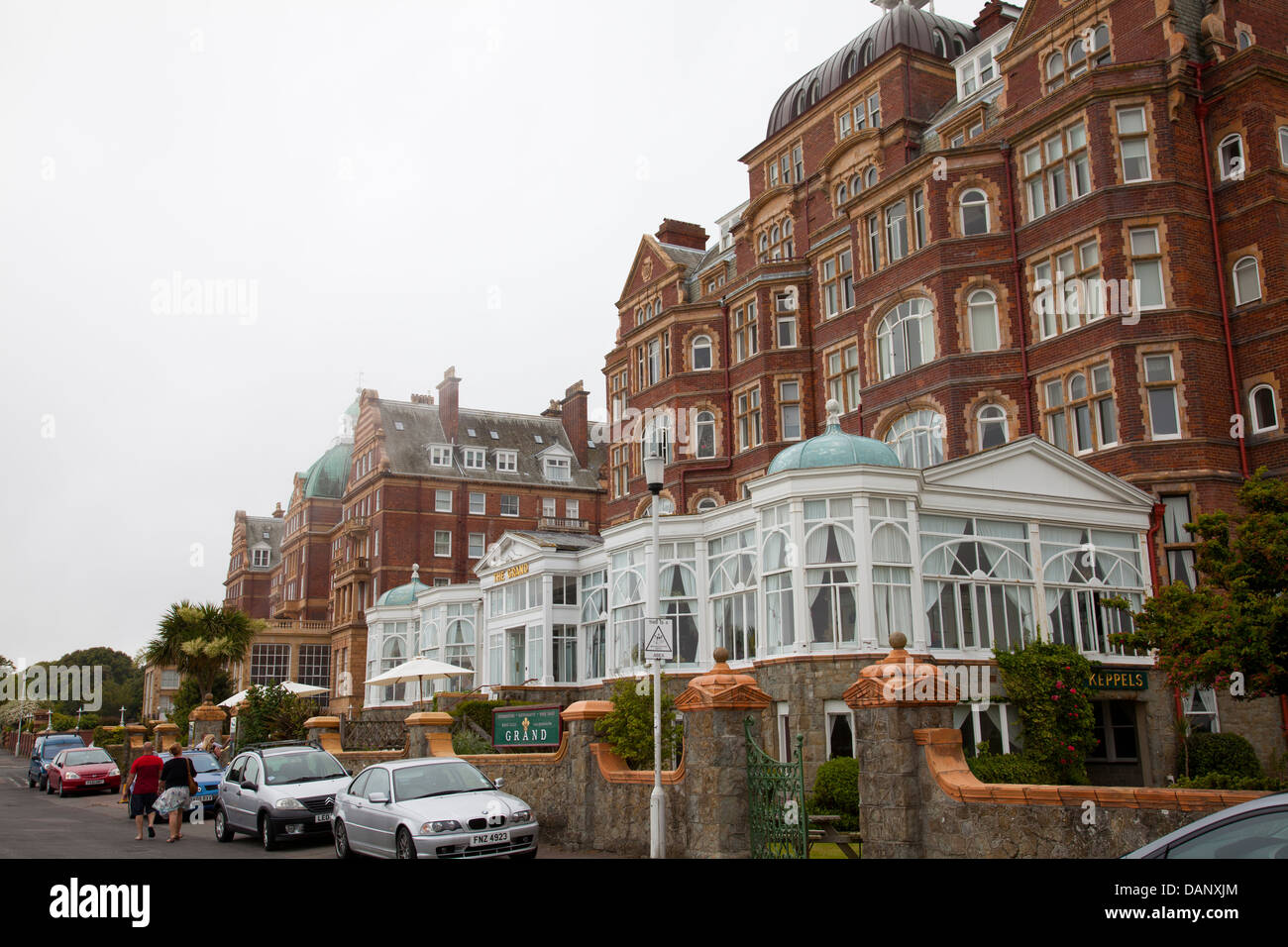 The Grand Hotel on the Leas in Folkestone - Kent UK Stock Photo - Alamy