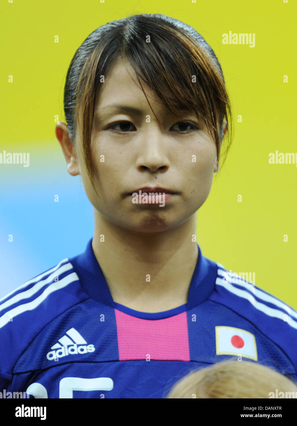 Japan's Aya Sameshima is pictured prior to the semi-final soccer match ...
