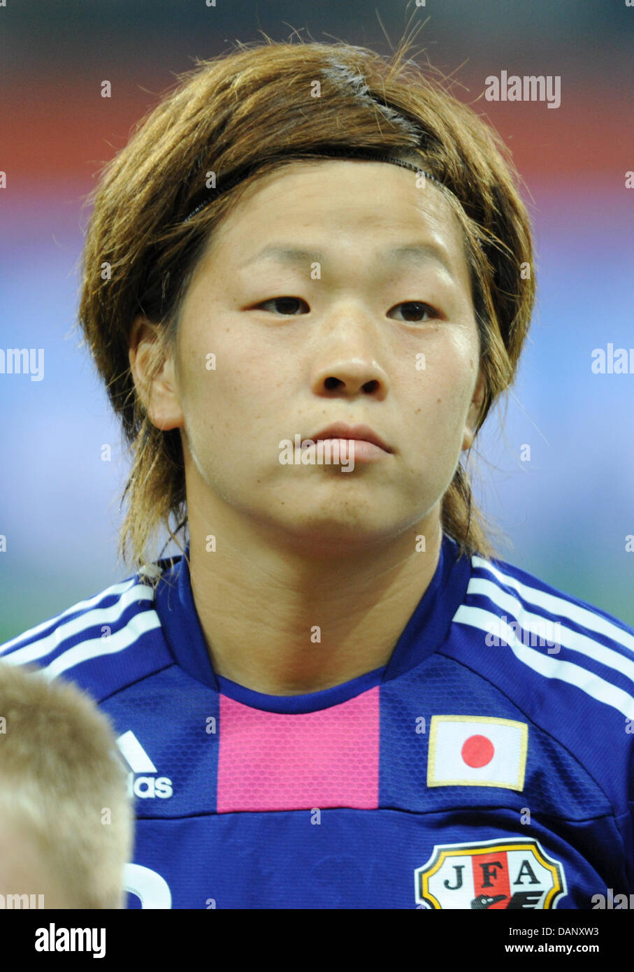 Japan's Aya Miyama is pictured prior to the semi-final soccer match of ...