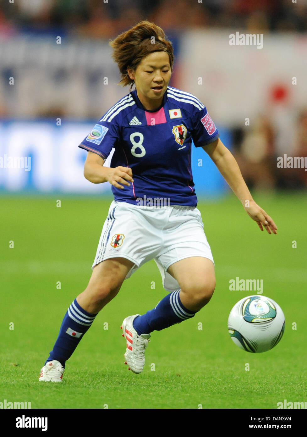 Japan's Aya Miyama in action during the semi-final soccer match of the ...