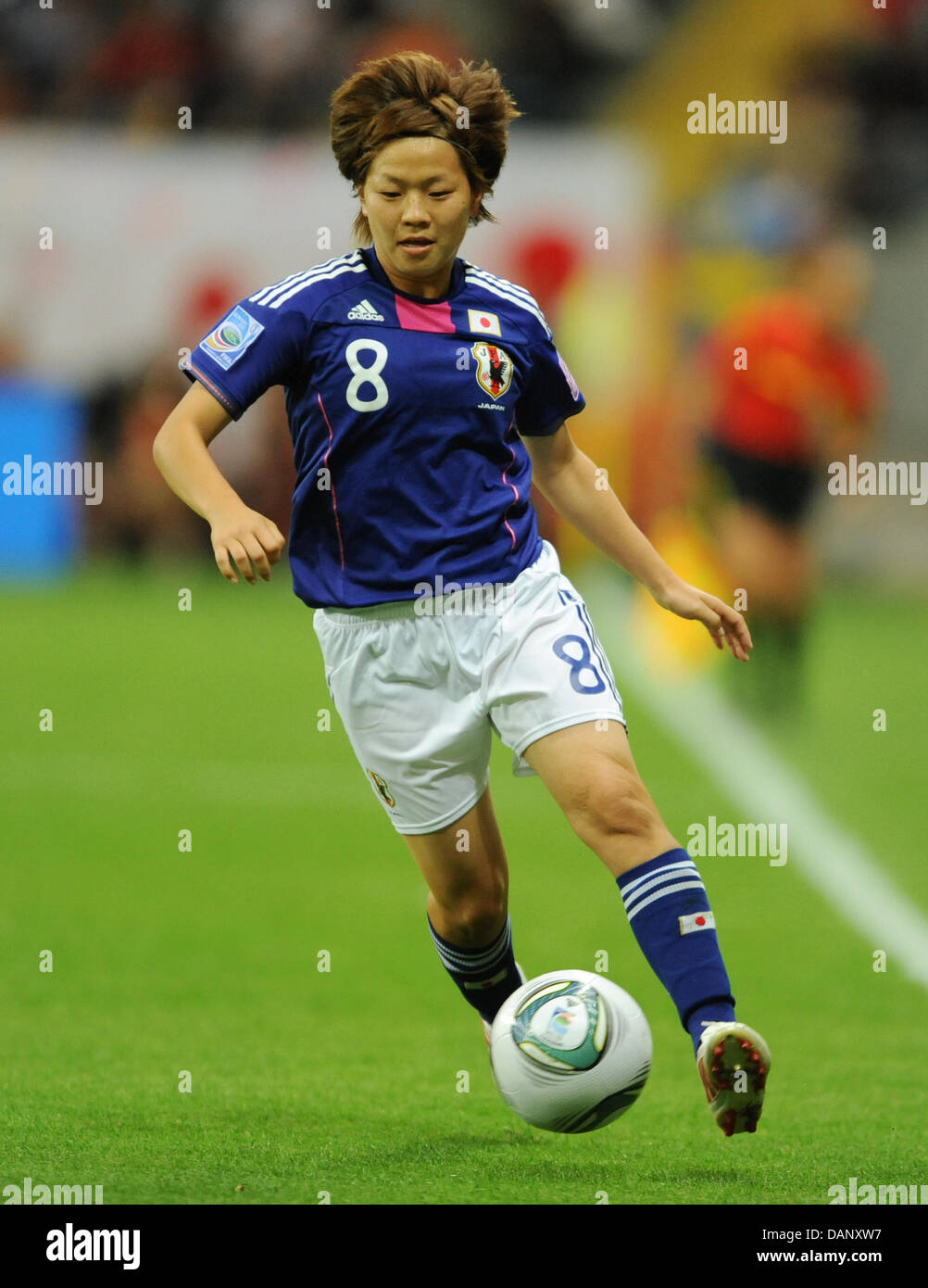 Japan's Aya Miyama in action during the semi-final soccer match of the ...