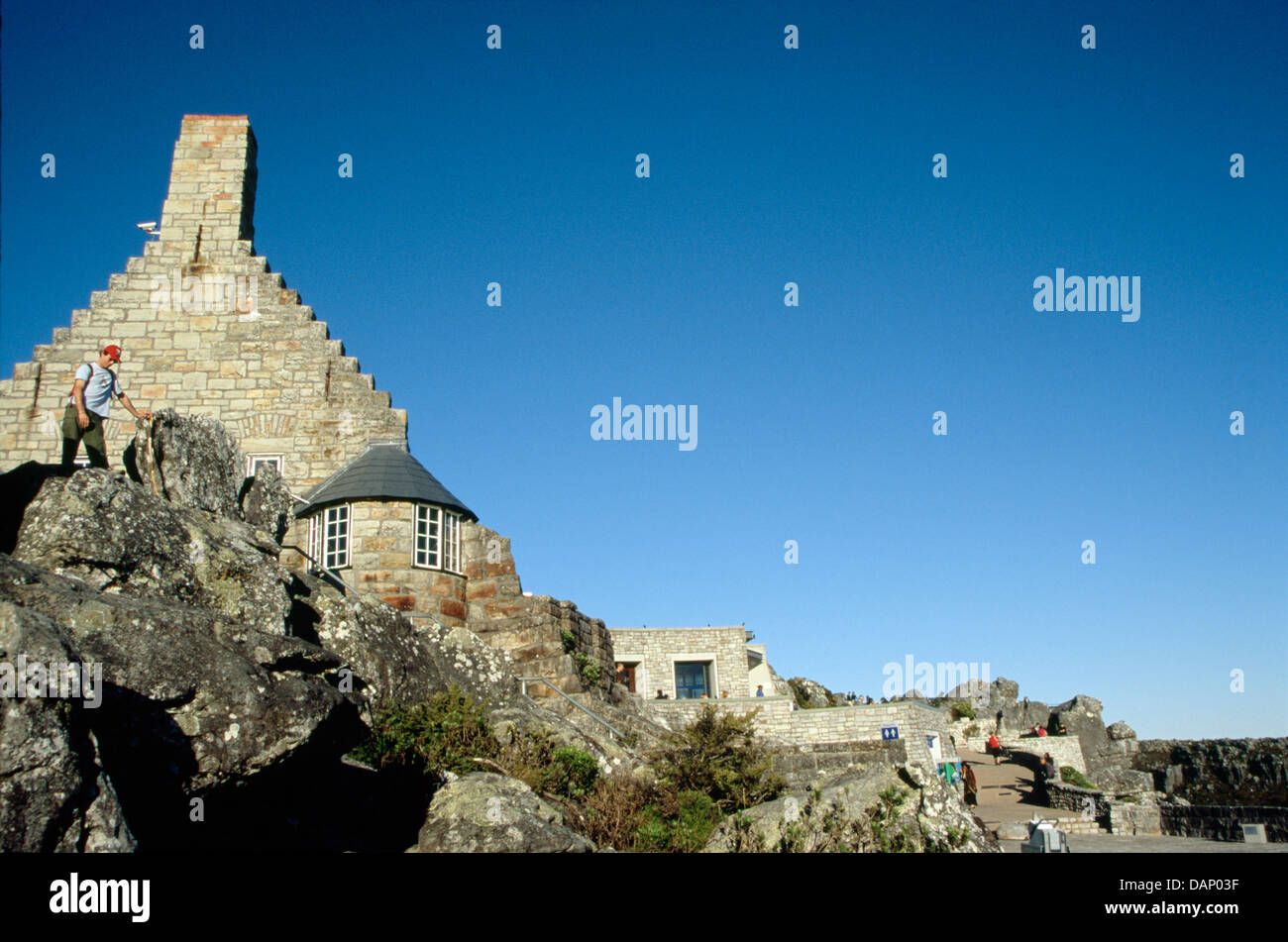 The restaurant on the top of Table Mountain Stock Photo - Alamy