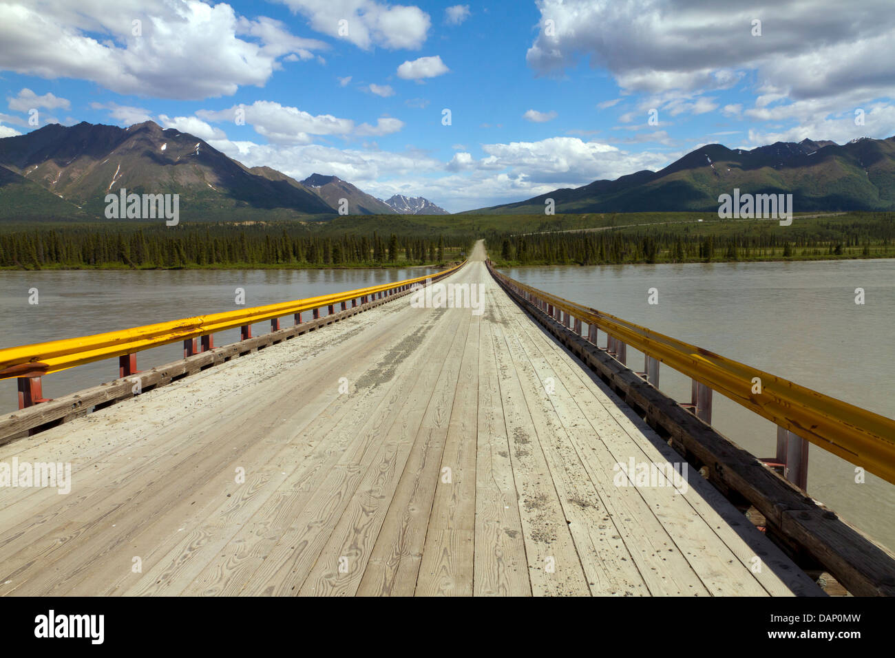 Wooden bridge over river hi-res stock photography and images - Alamy
