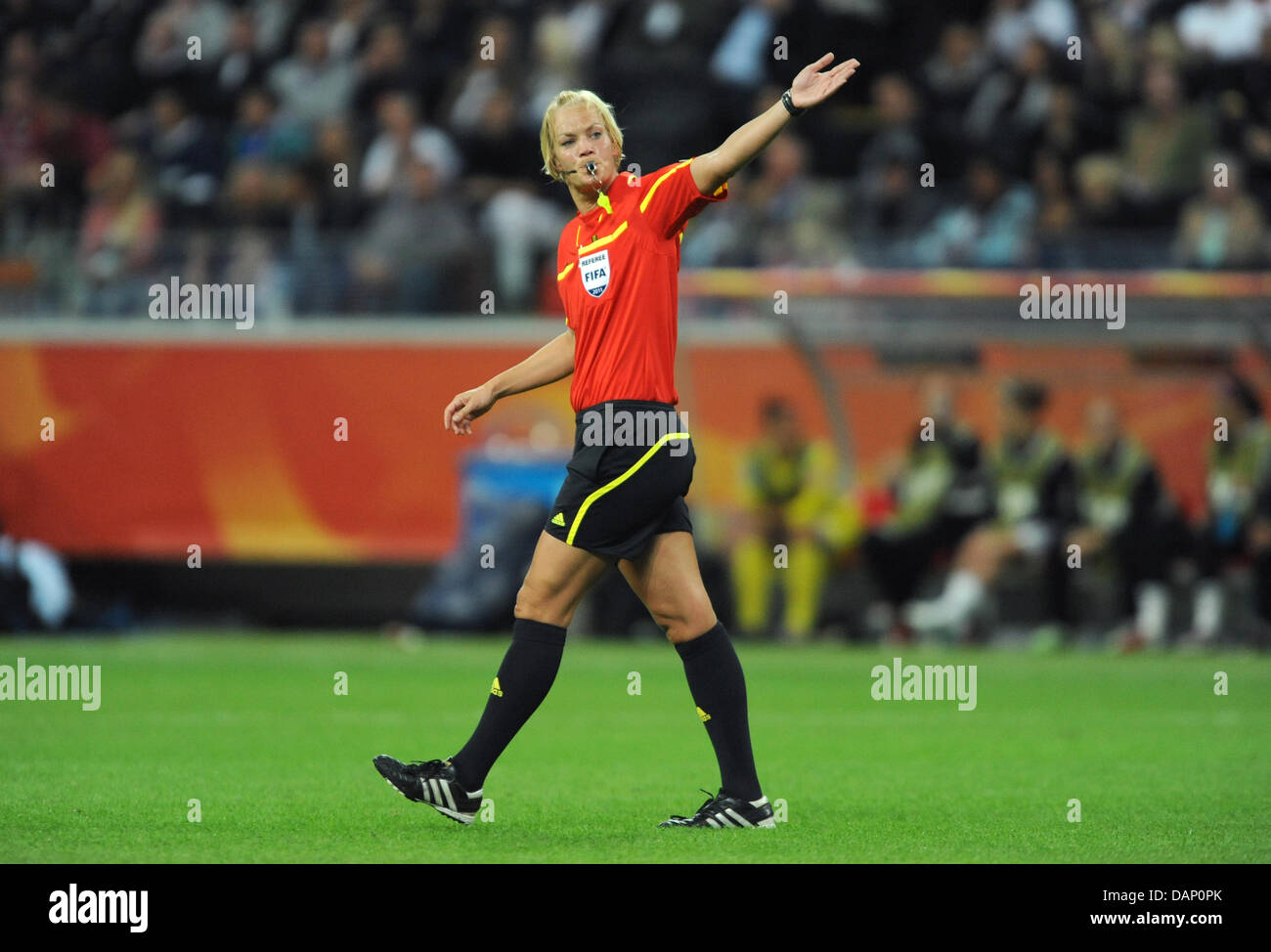 German referee Bibiana Steinhaus gestures during the FIFA Women's World ...