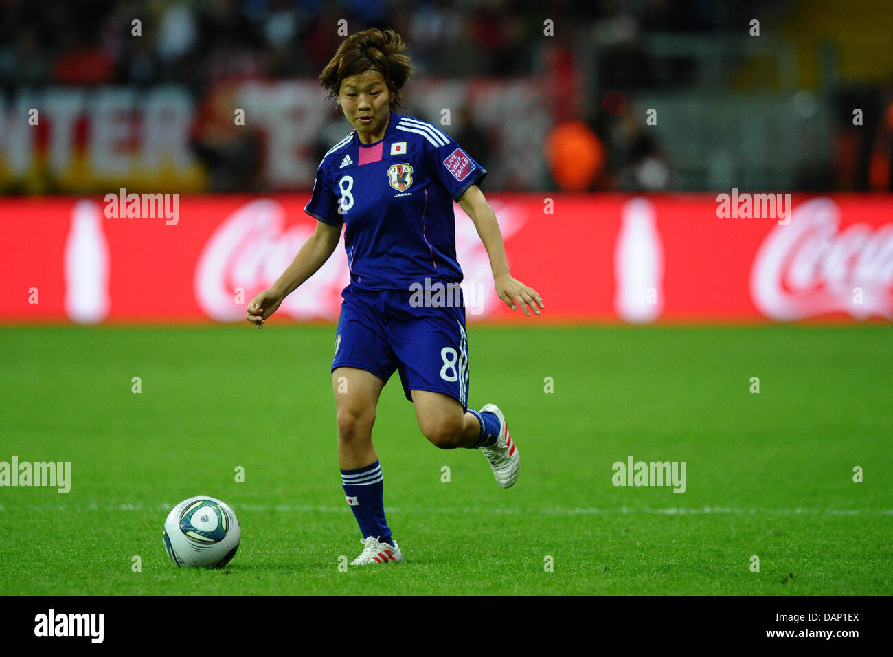 Japanese national soccer player Aya Miyama is pictured during the final ...