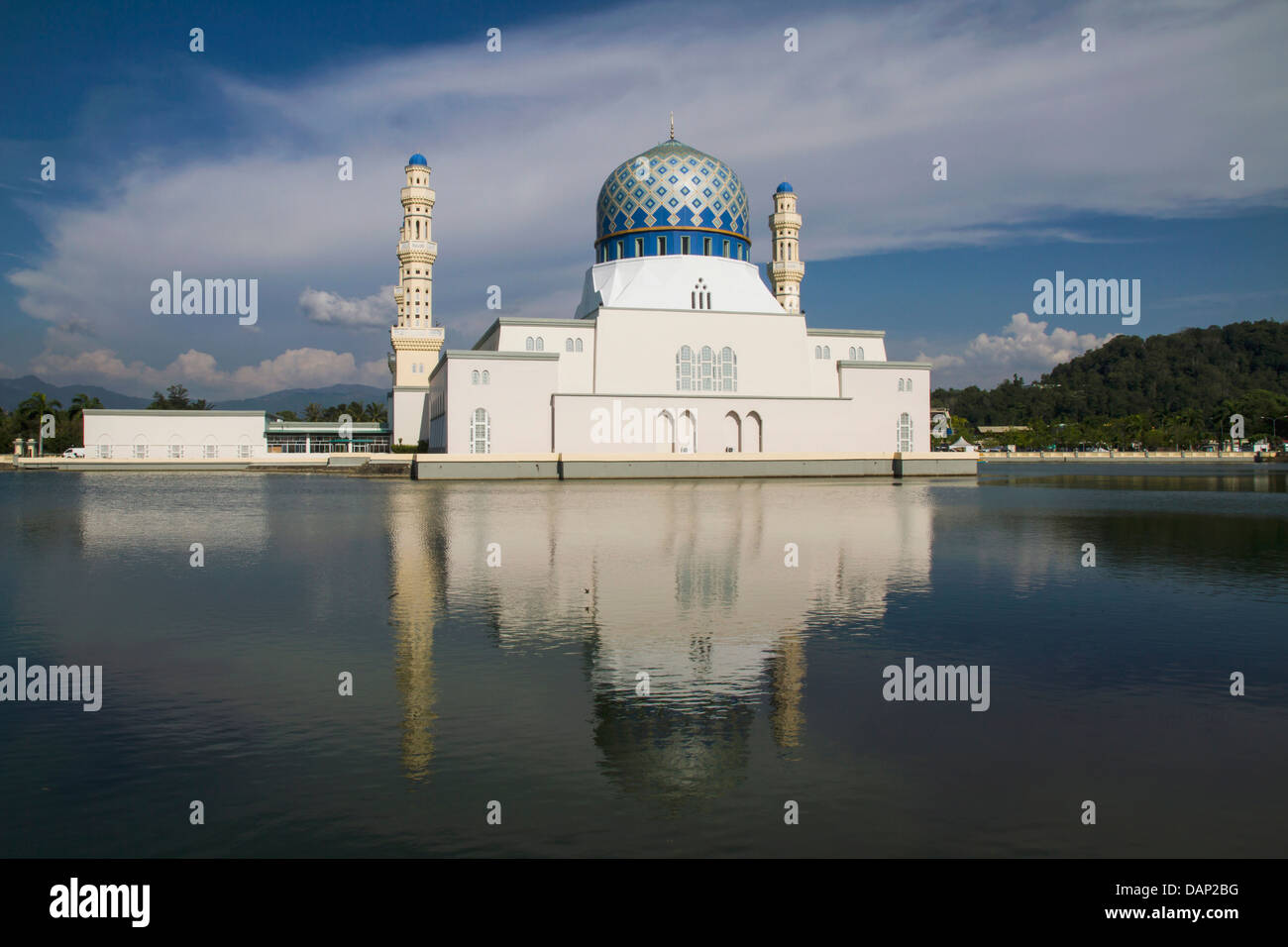 Malaysia, Borneo, Kota Kinabalu, View of City Mosque in Likas Stock ...