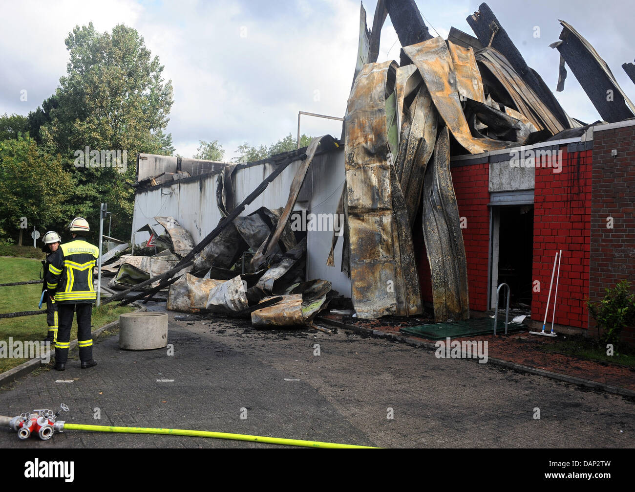 Sports hall burnt down hi-res stock photography and images - Alamy