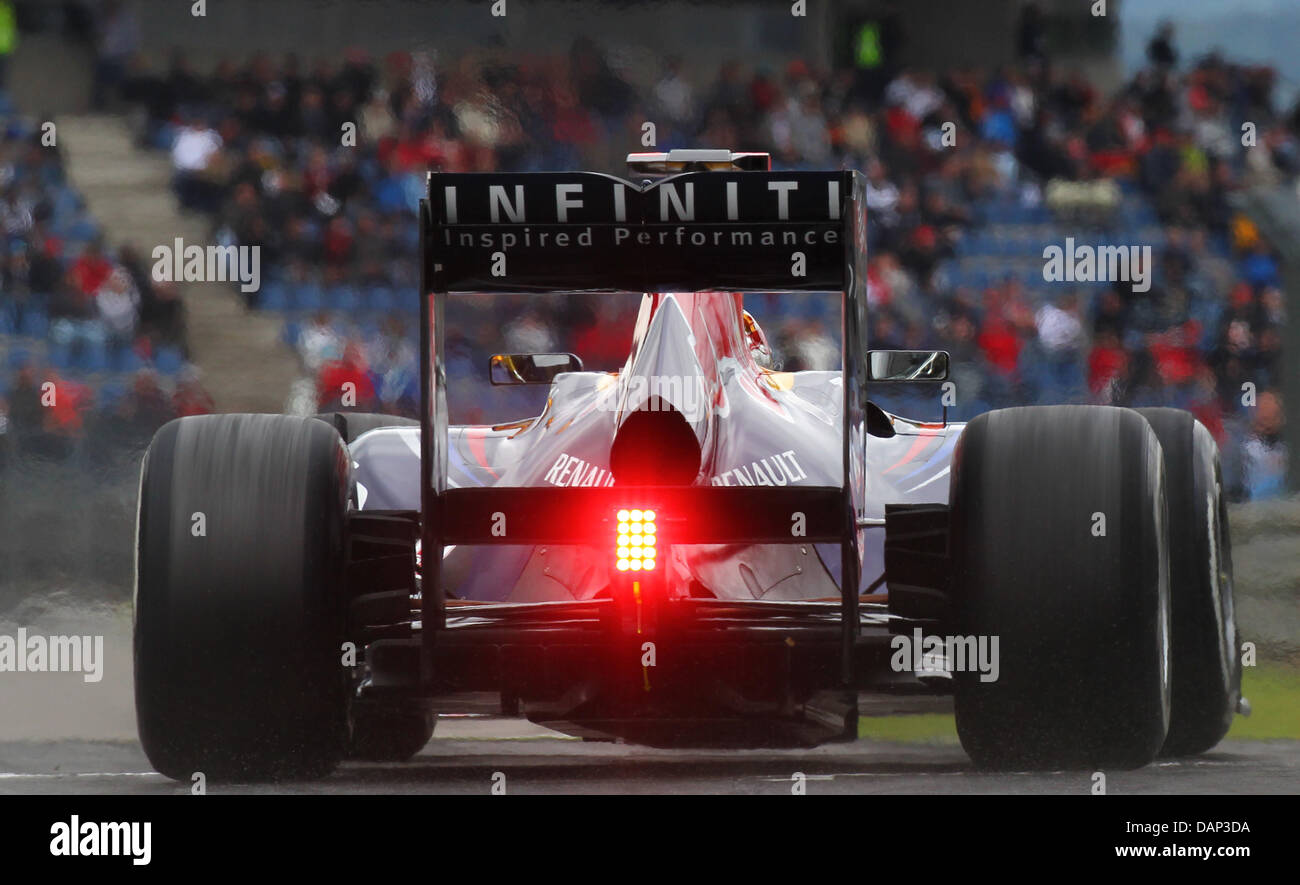German Formula One driver Sebastian Vettel of Red Bull in action during ...