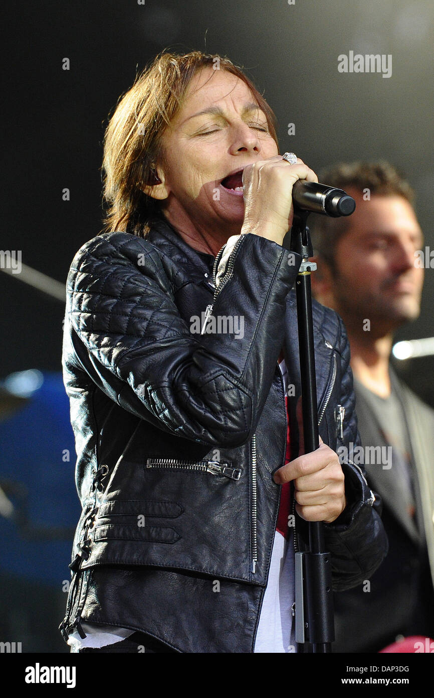 The Italian singer Gianna Nannini performs at Burg theatre in Dinslaken ...