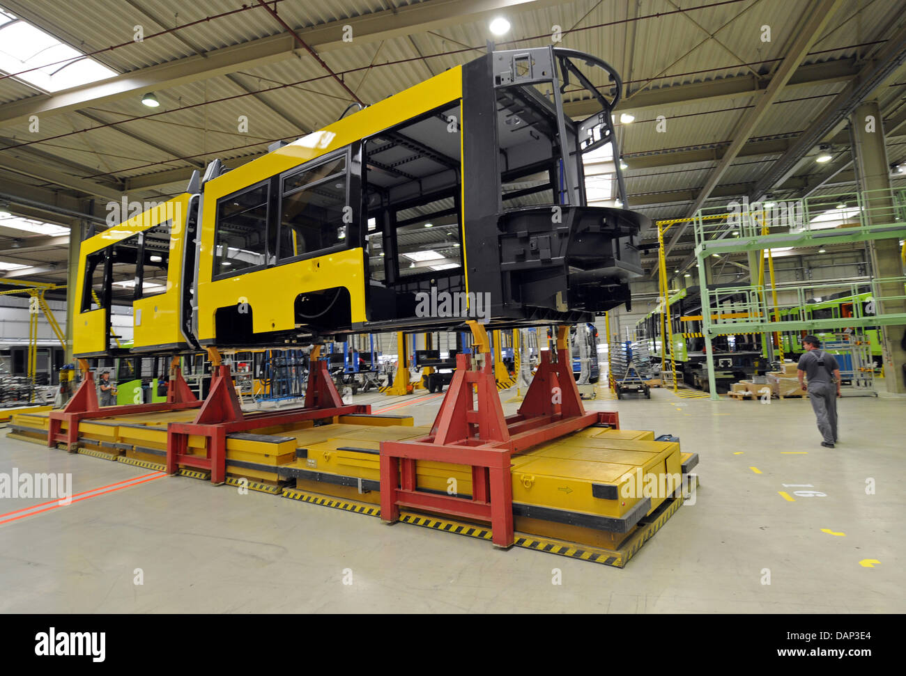 The first wagons of the new tram 'Flexity Berlin', built for the German ...