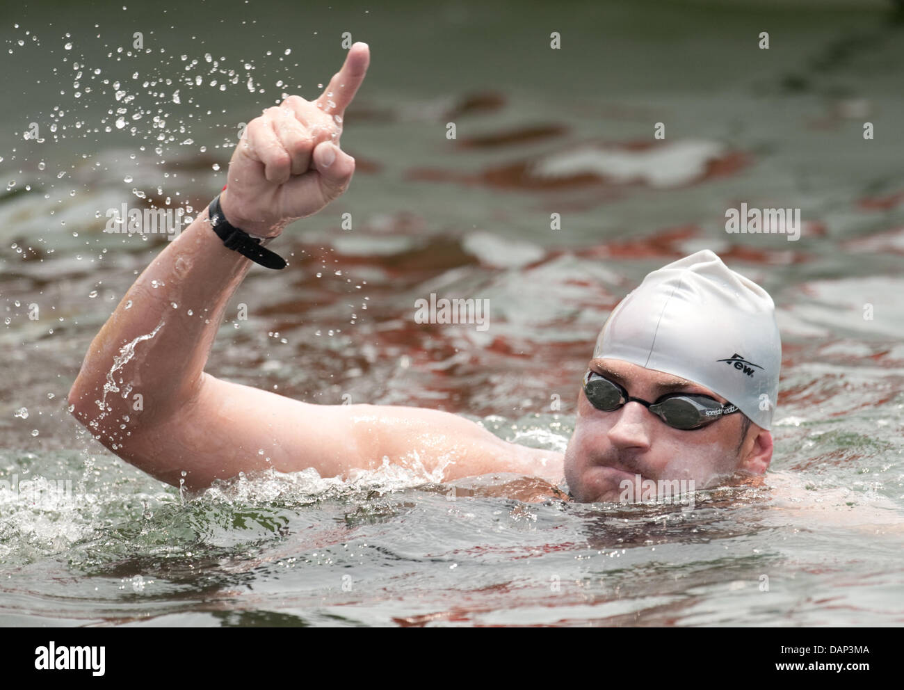 Petar Stoychev of Bulgaria celebrates after finishing first place in ...