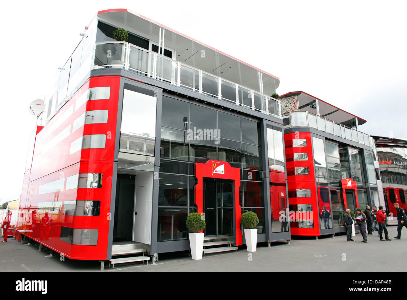 F1 motorhome hi-res stock photography and images - Alamy