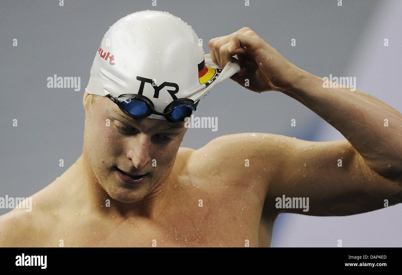 Swimmer Steffen Deibler of Germany attends the men's 50m butterfly ...