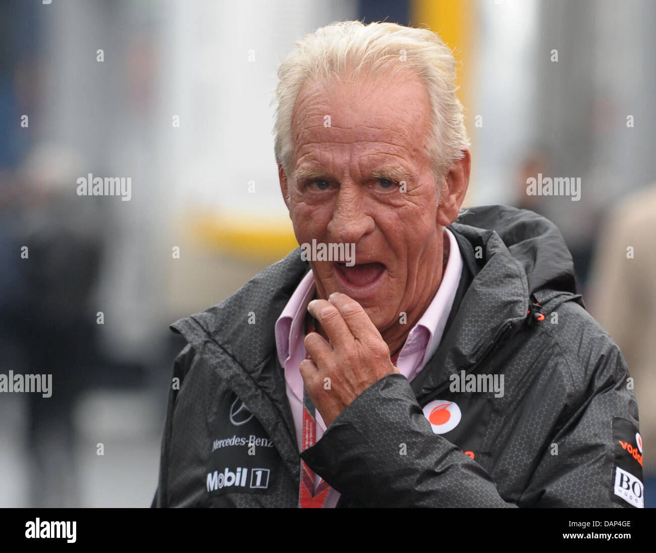 Father of British Formula One driver Jenson Button of McLaren Mercedes ...