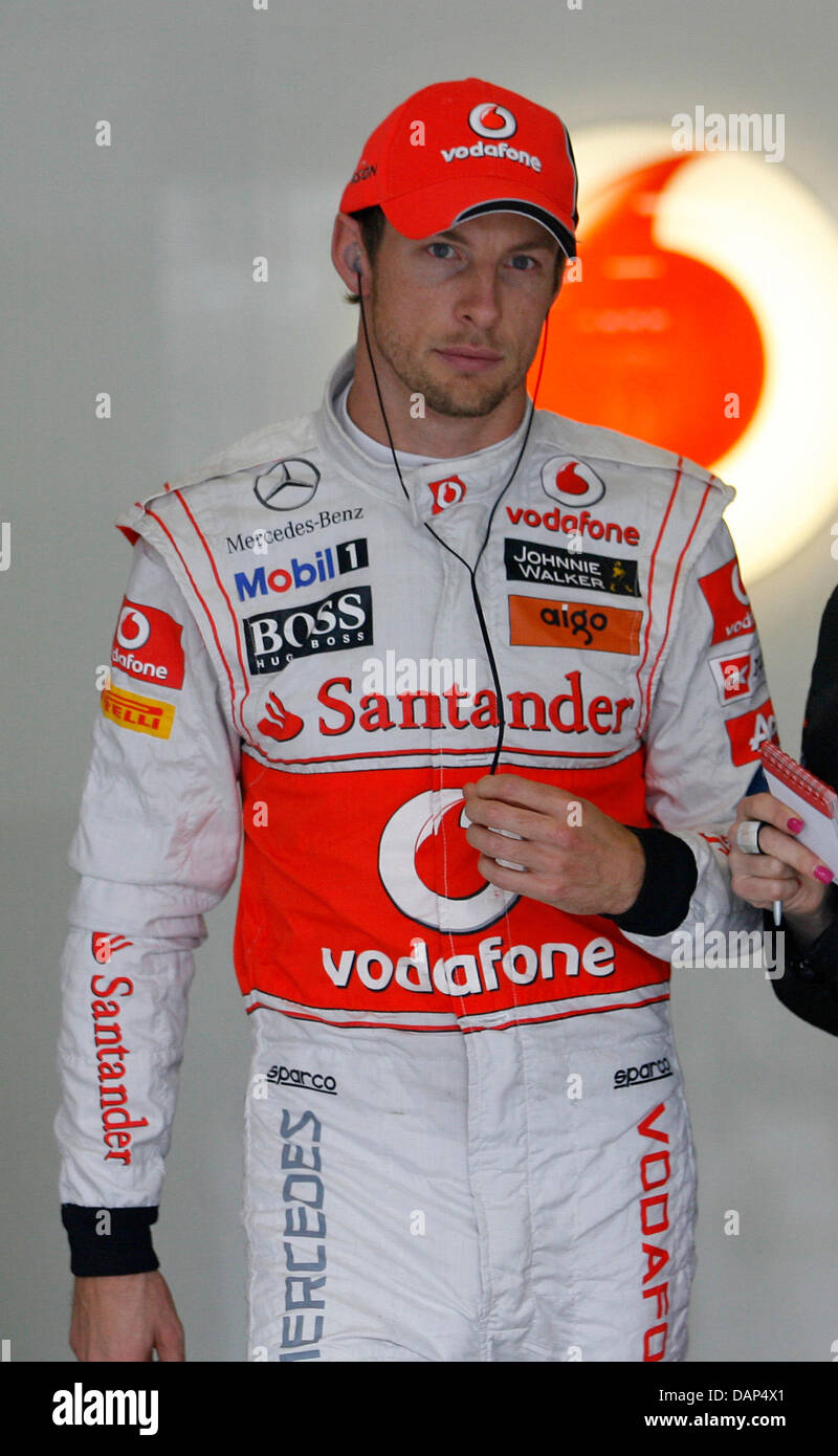 British Formula One driver Jenson Button of McLaren Mercedes seen ...