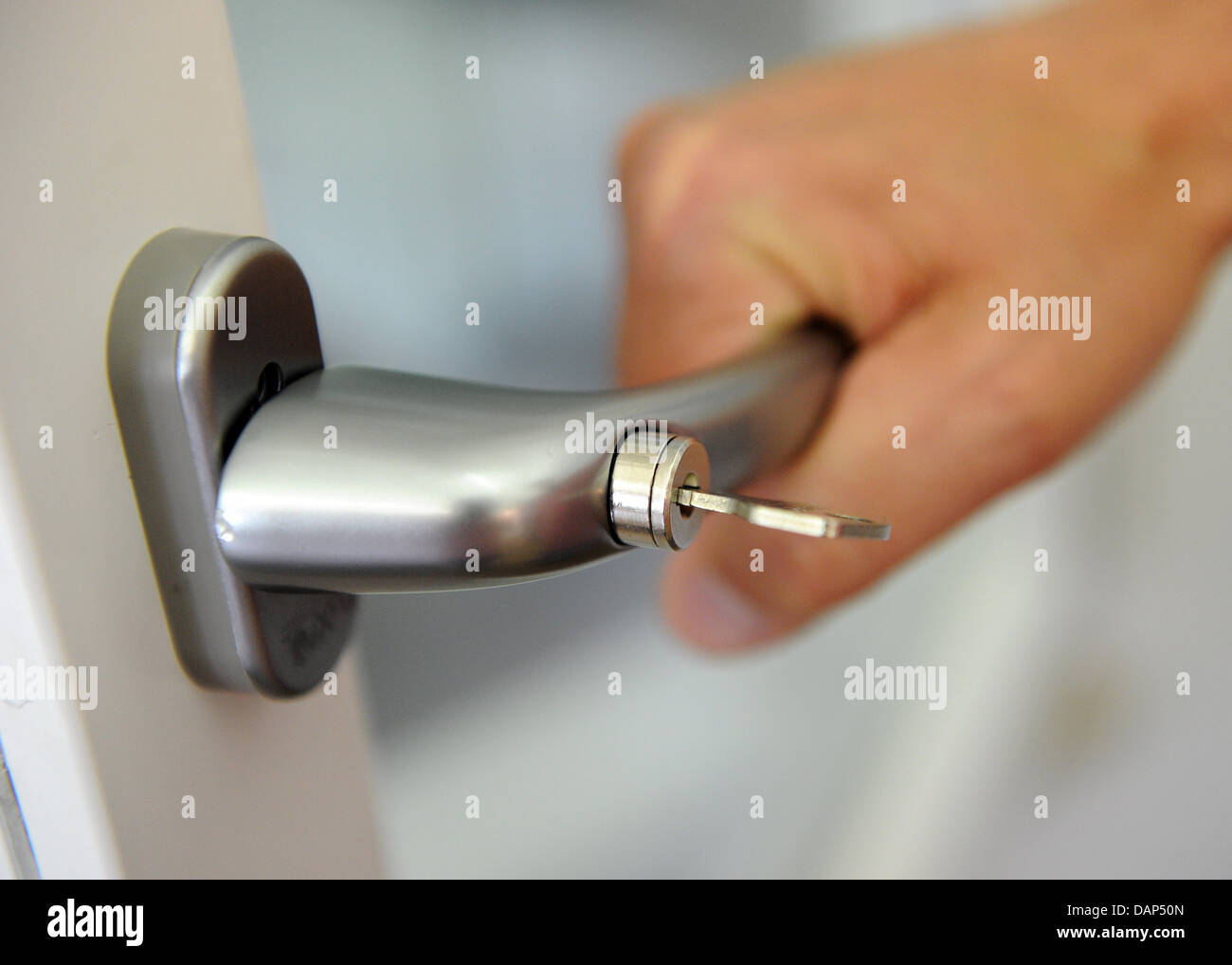 A lockable window handle is presented at the criminal police advisory ...