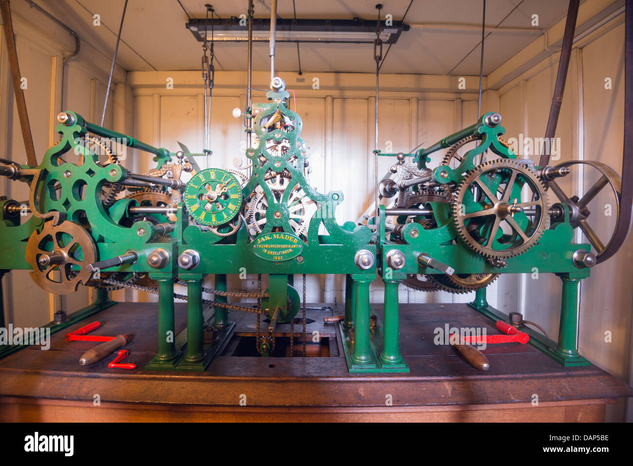 Europe, Switzerland, Basel, bell tower of Basel Cathedral Stock Photo ...