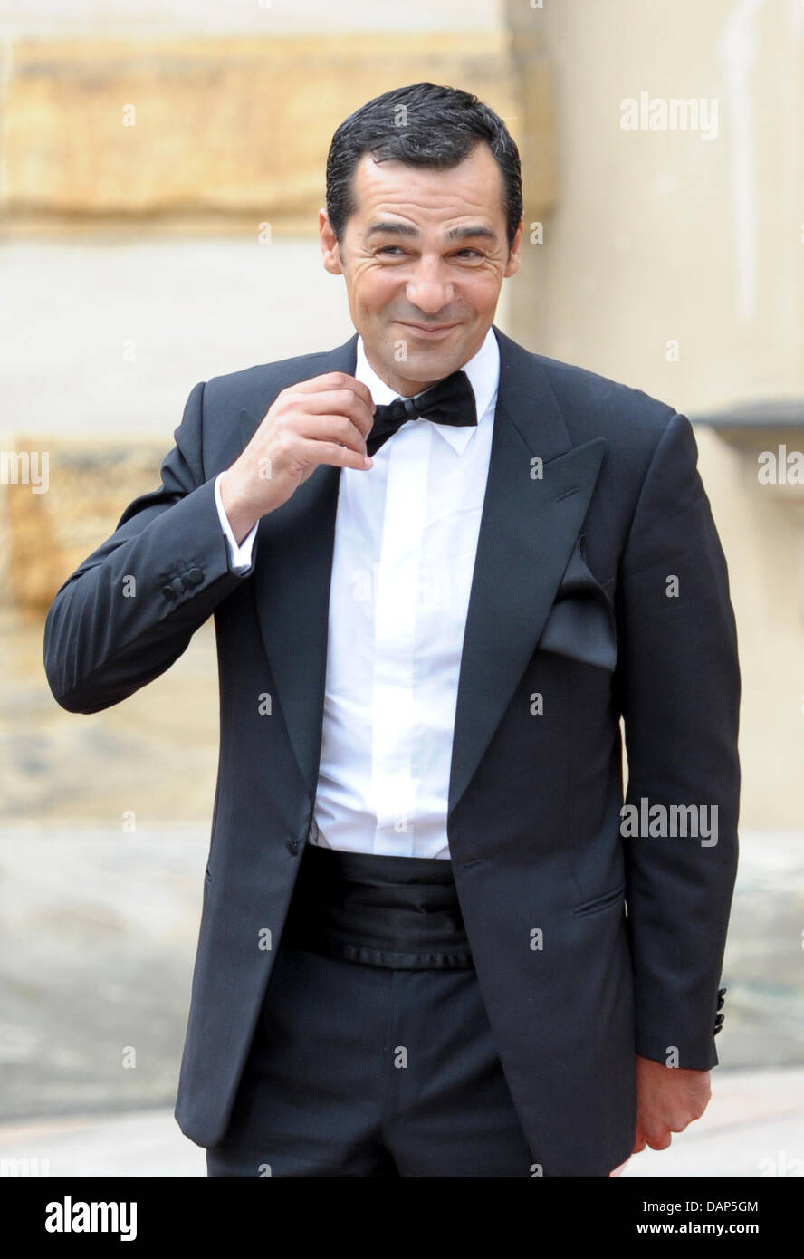 German actor Erol Sander arrives at the opening of the Bayreuth ...