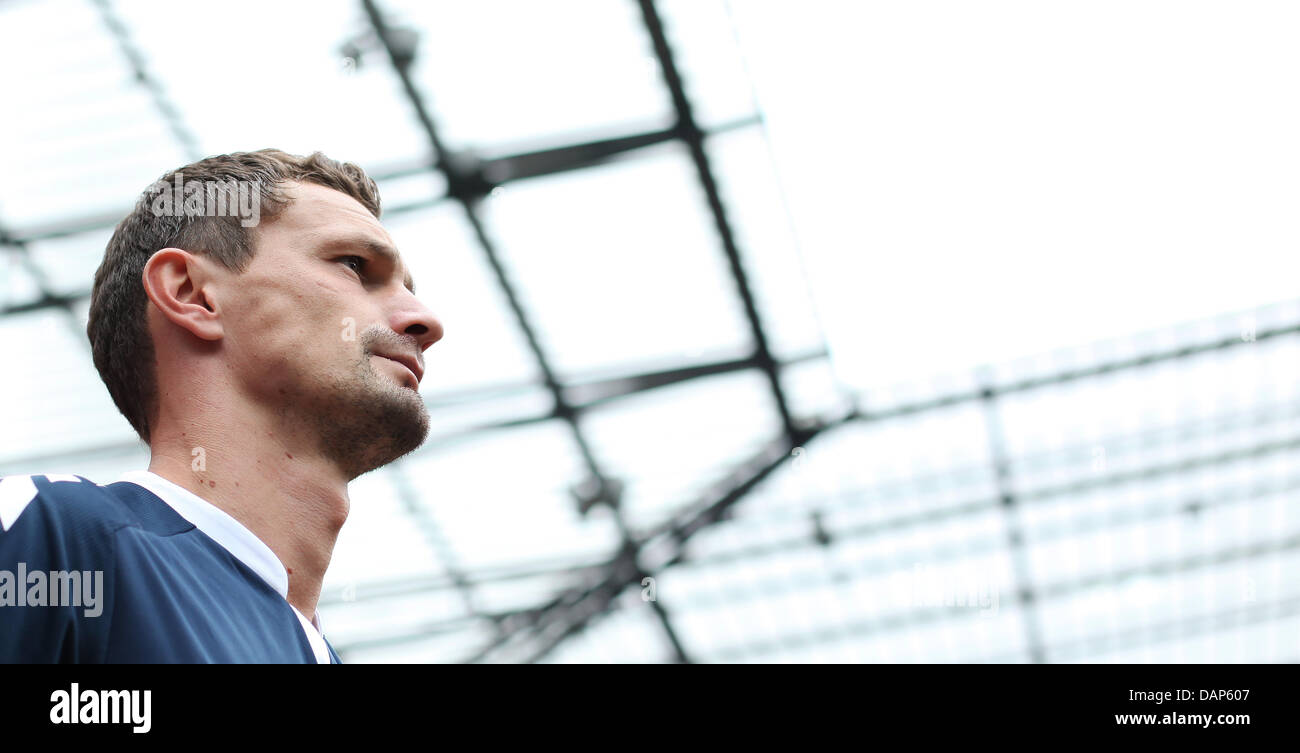 Cologne's Milivoje Novakovic is seen before the test match 1. FC Koeln ...